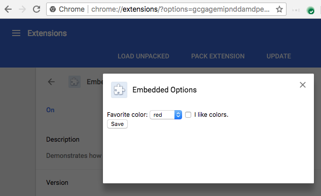 Give Users Options - Google Chrome